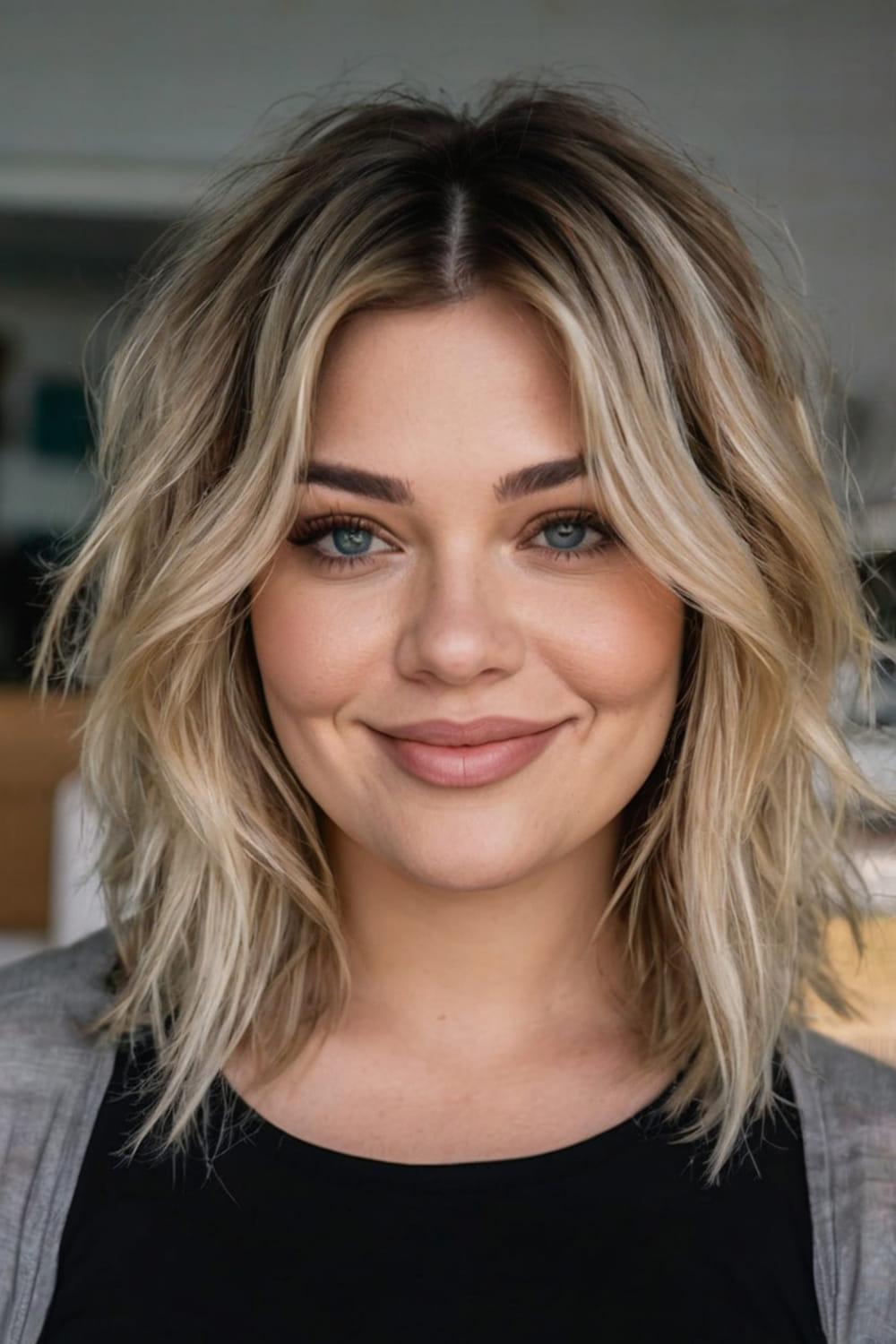 32 Chubby Face Medium Length Haircuts in 2024 - Bangz Hair Design