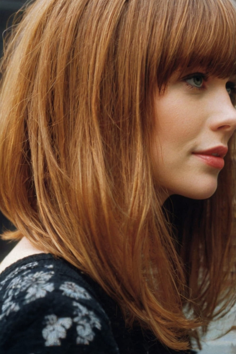 31 Medium Length Haircuts With Bangs: Transform Your Look! - Bangz Hair ...