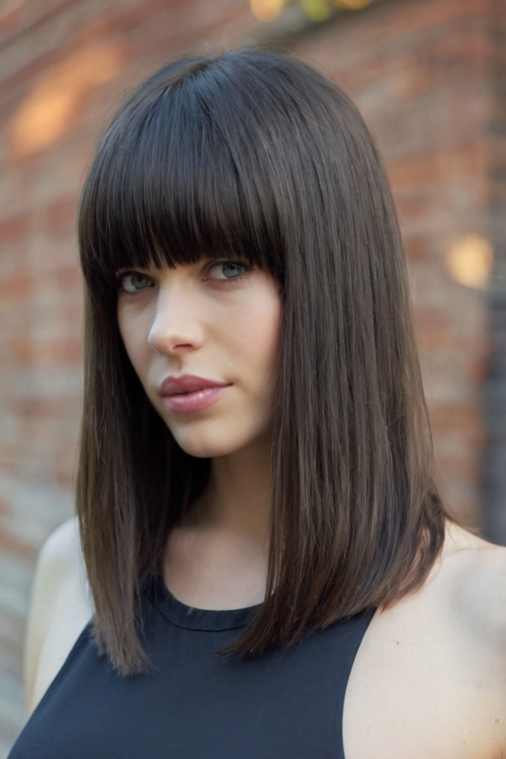 31 Medium Length Haircuts With Bangs: Transform Your Look! - Bangz Hair ...