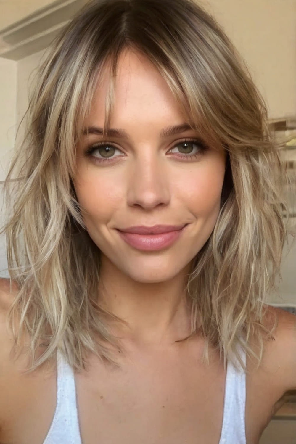 30 Stunning Lob Haircut with Bangs Styles to Try - Bangz Hair Design