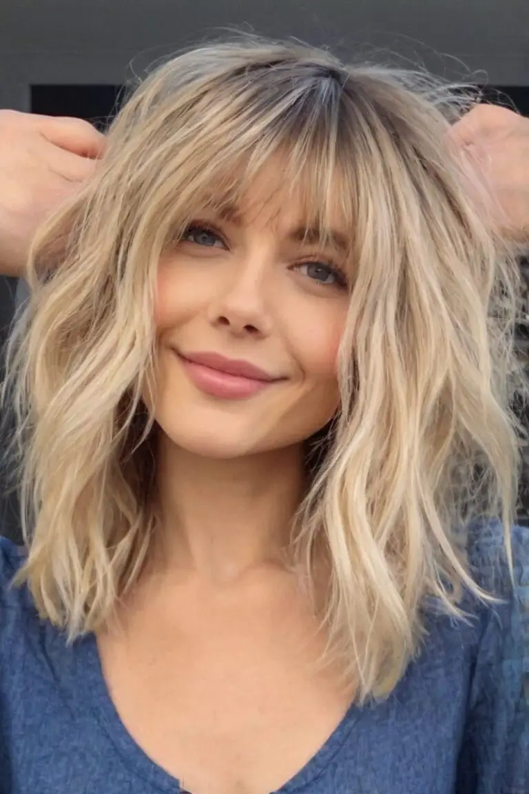 30 Stunning Lob Haircut with Bangs Styles to Try - Bangz Hair Design